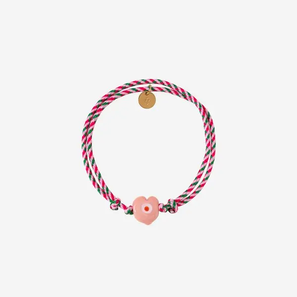 SORBET ISLAND Guardian Bracelet With Glass Bead - Red