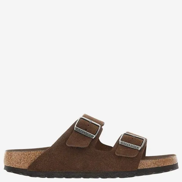 BIRKENSTOCK Arizona Suede Sandals - Brown