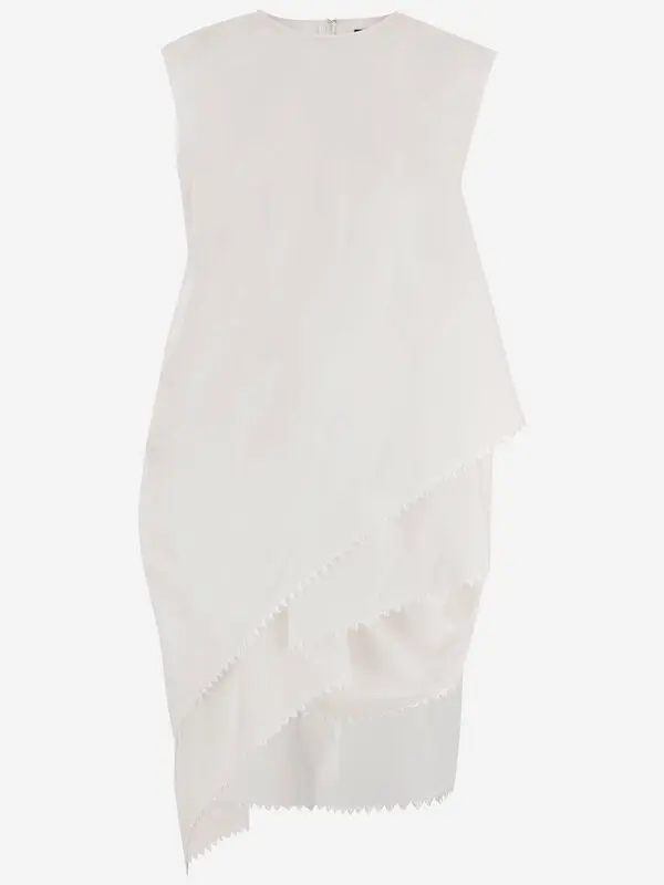 Jacquemus Layered Cotton Dress - White