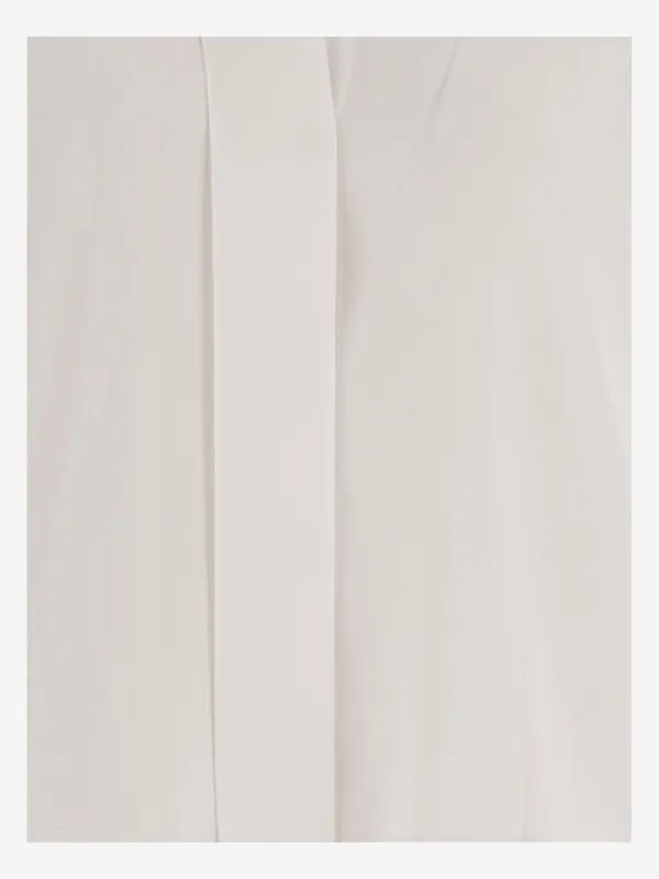 Vince Stretch Silk Blouse - White