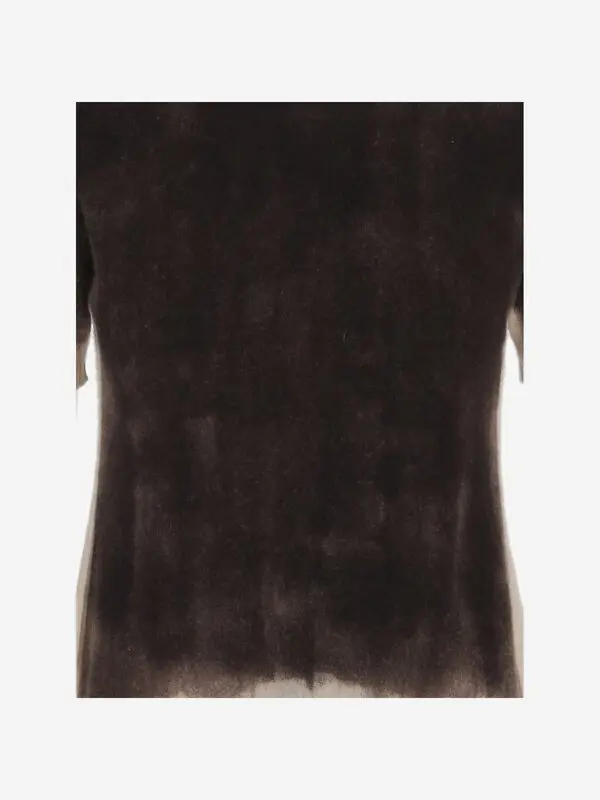 OLIVER LATTUGHI Short Sleeve Cashmere Sweater