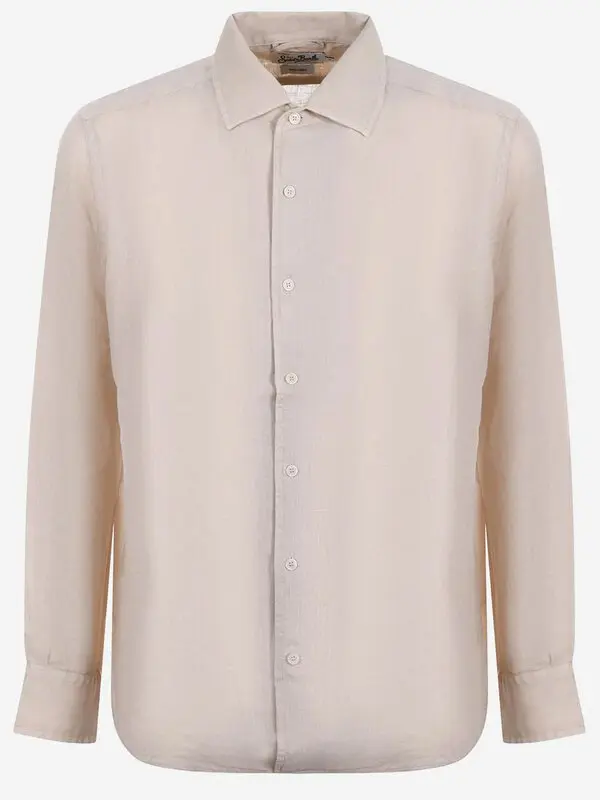 MC2 SAINT BARTH Linen Shirt - Beige