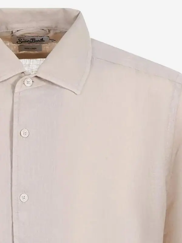MC2 SAINT BARTH Linen Shirt - Beige