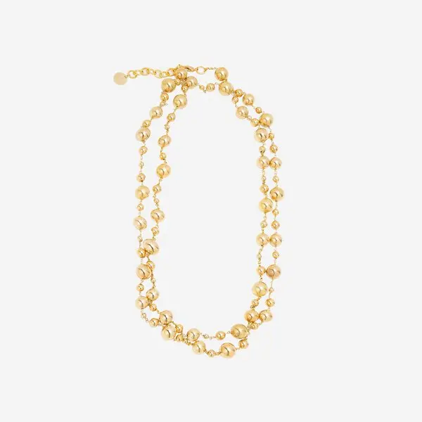 SILVIA GNECCHI Gold Plated Pearl Necklace - Golden