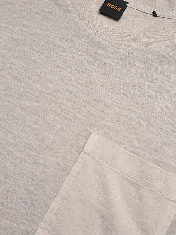 Hugo Boss Cotton T Shirt - Light Grey
