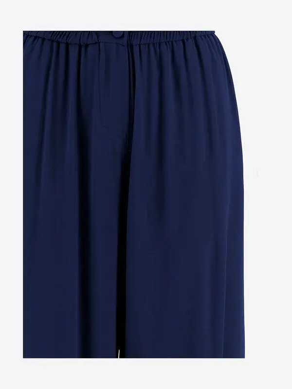 F.IT F.i.t Acetate And Silk Wide-leg Trousers