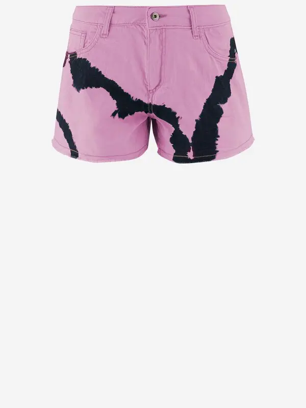 DON'T @ ME Cotton Tie-dye Print Shorts