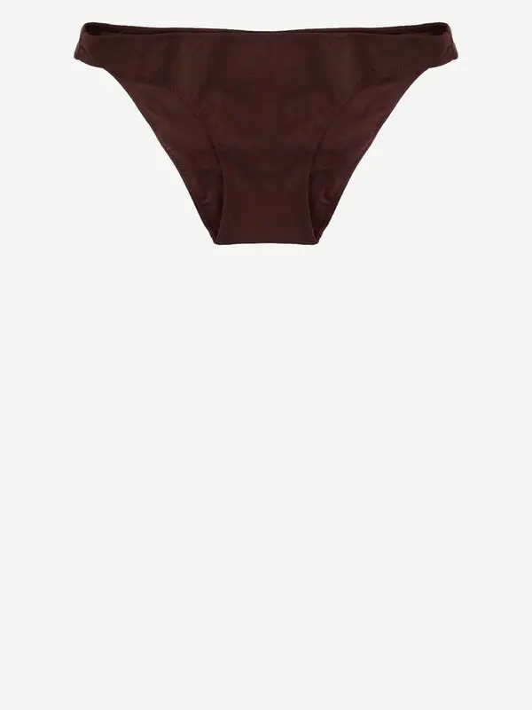 MC2 SAINT BARTH Stretch Nylon Bikini Bottoms - Marrone