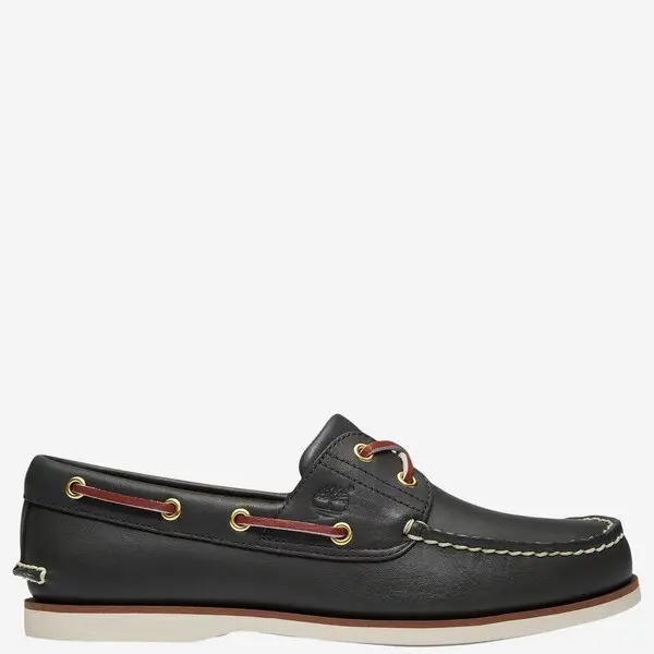 Timberland Classic Leather Boat Loafers - Navy