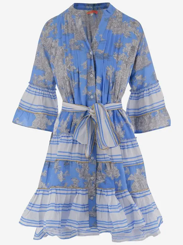 PEP'S CANNES Floral Print Cotton Dress