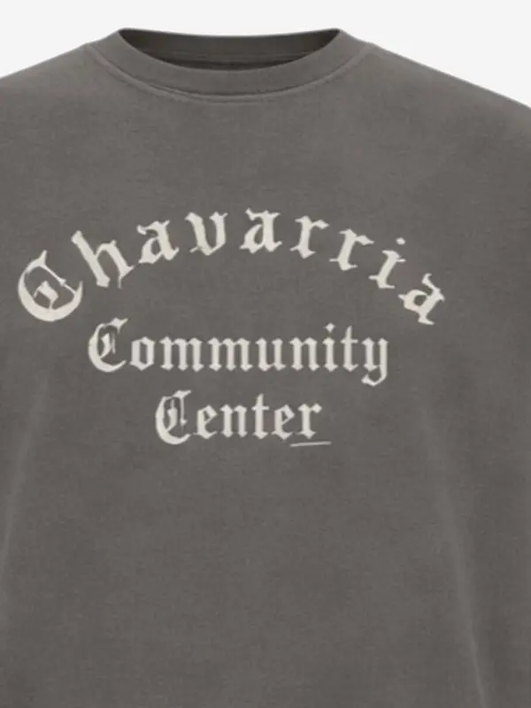 WILLY CHAVARRIA Cotton T Shirt With Logo - Grey