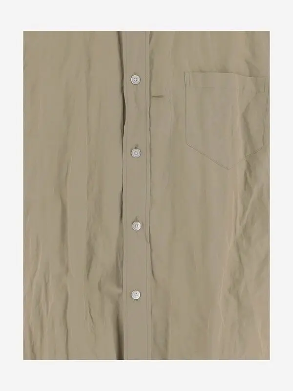 WILLY CHAVARRIA Cotton Blend Shirt With A Crinkled Texture - Cachi