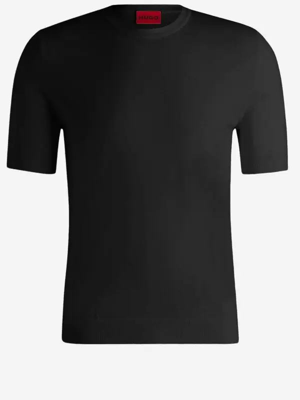 Hugo Boss Viscose Blend Sweater - Black