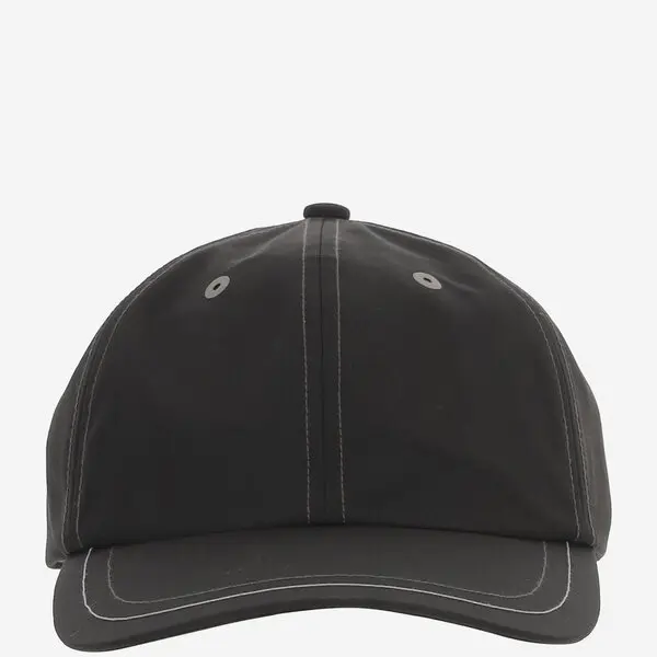 AND WANDER Baseball Cap With Contrast Stitching - Black