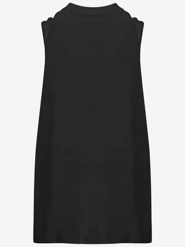 DARKPARK Cotton Tank Top With Fitted Liner - Black