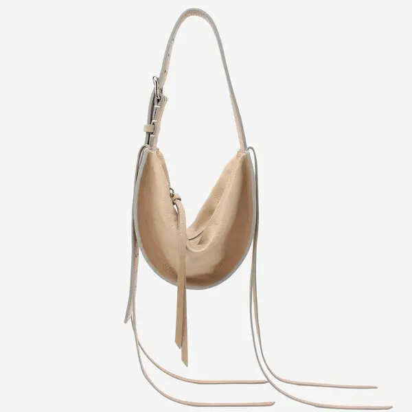 RADICA STUDIO Hammock Style Bag With Textured Leather Fringe