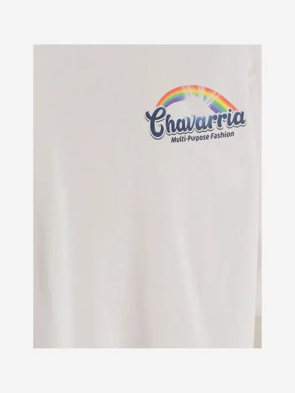 WILLY CHAVARRIA Cotton T Shirt With Rainbow Print