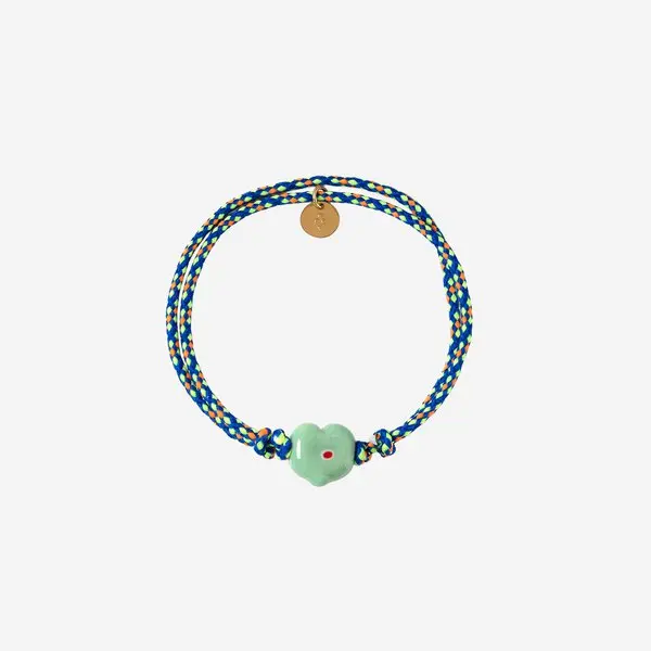 SORBET ISLAND Guardian Bracelet With Glass Bead Charm - Red