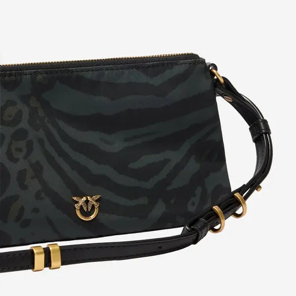 Pinko Animal Print Shoulder Bag - Red