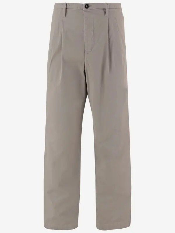 C.P. COMPANY Loose Fit Cotton Gabardine Pants