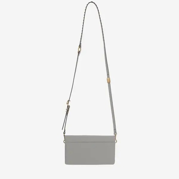 Pinko Leather Bag With Adjustable Strap - Grey