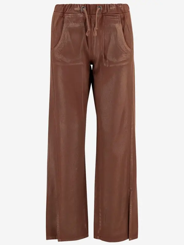 DON'T @ ME Cotton Trousers With Drawstring