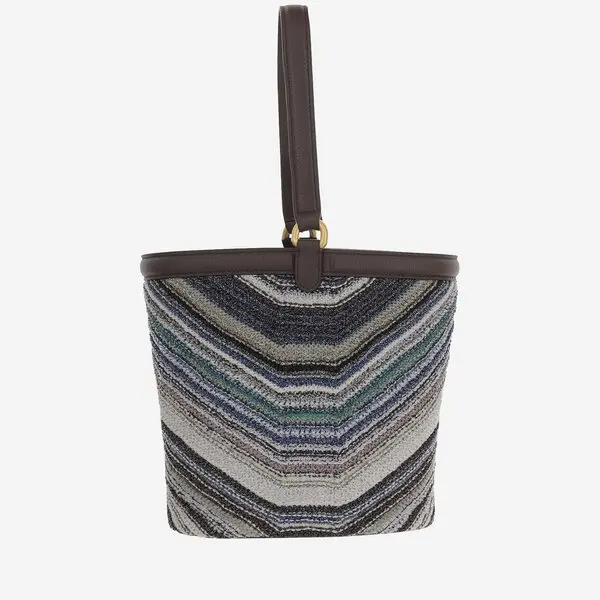 Missoni Multicolor Geometric Shoulder Bag - Red