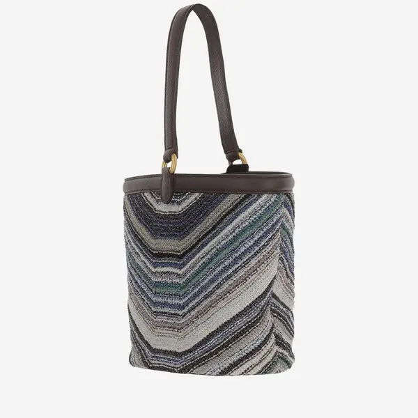 Missoni Multicolor Geometric Shoulder Bag - Red