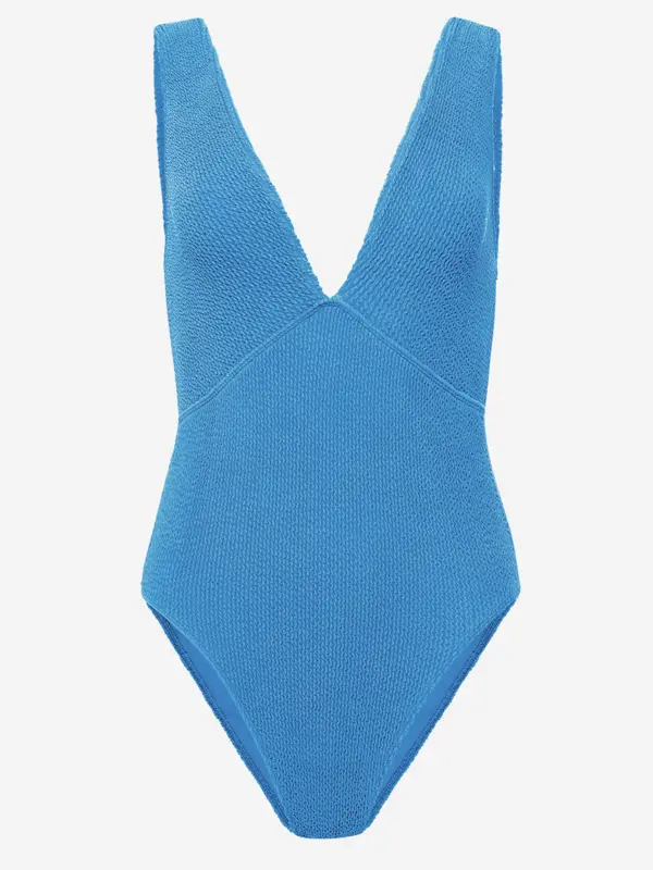 SORBET ISLAND Ariel V-neck One Piece Swimsuit - Light Blue