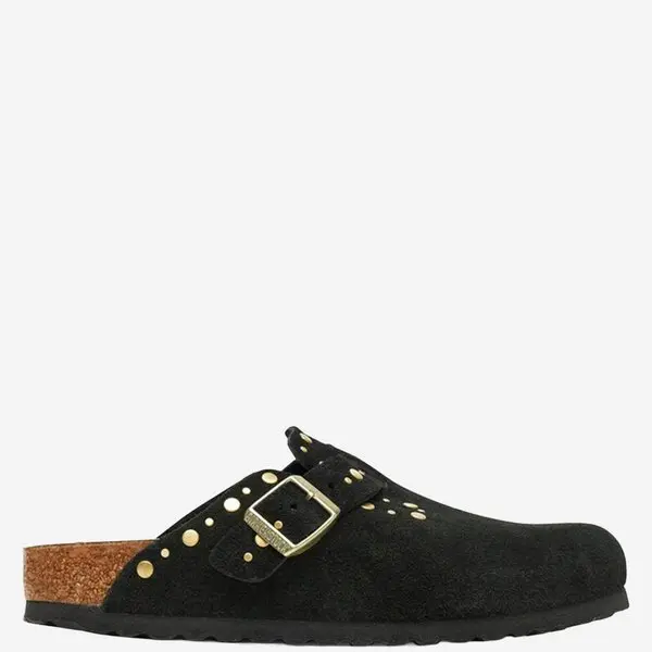 BIRKENSTOCK Boston Suede Rivets - Black