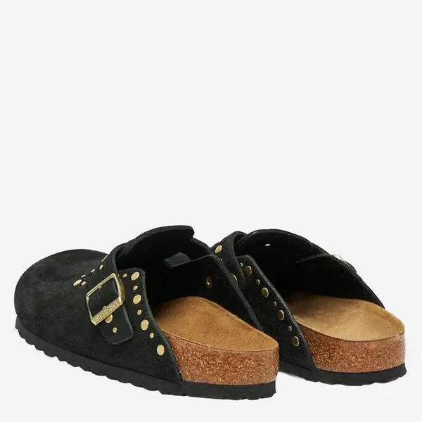 BIRKENSTOCK Boston Suede Rivets - Black