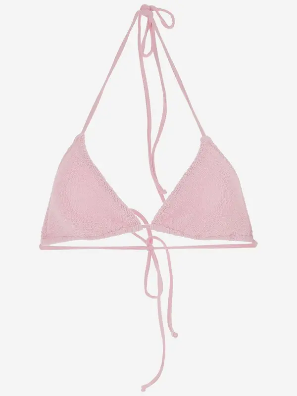 MC2 SAINT BARTH Stretch Nylon Bikini Top - Pink