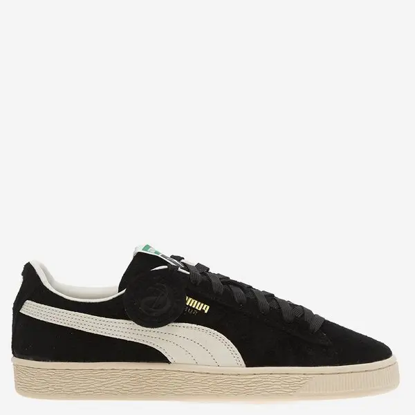 PUMA Suede Leather Detail Sneakers - Black