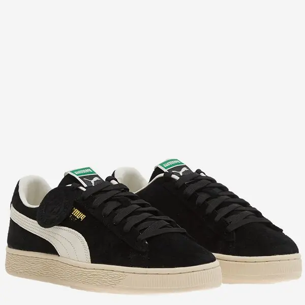 PUMA Suede Leather Detail Sneakers - Black