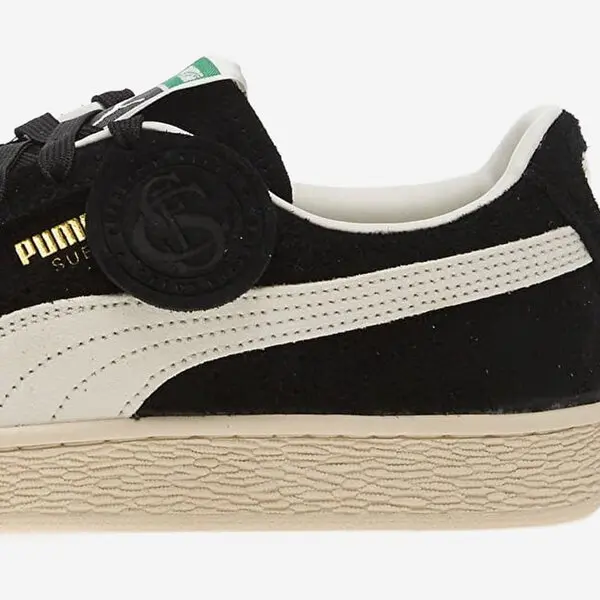 PUMA Suede Leather Detail Sneakers - Black