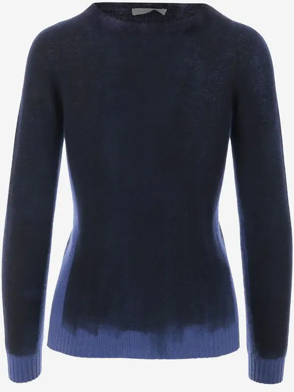 OLIVER LATTUGHI Cashmere Sweater With Gradient Effect - Blue