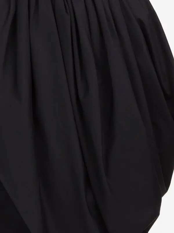 Chloé Cotton Poplin Wrap Skirt - Nero