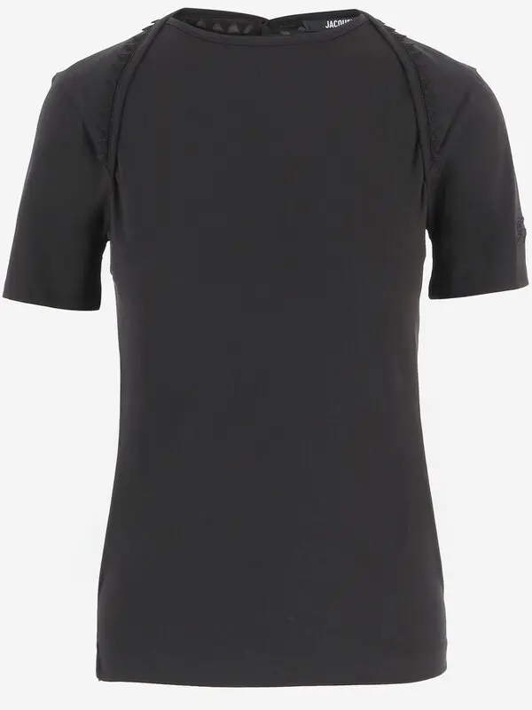 Jacquemus Cotton Top With Back Button Placket