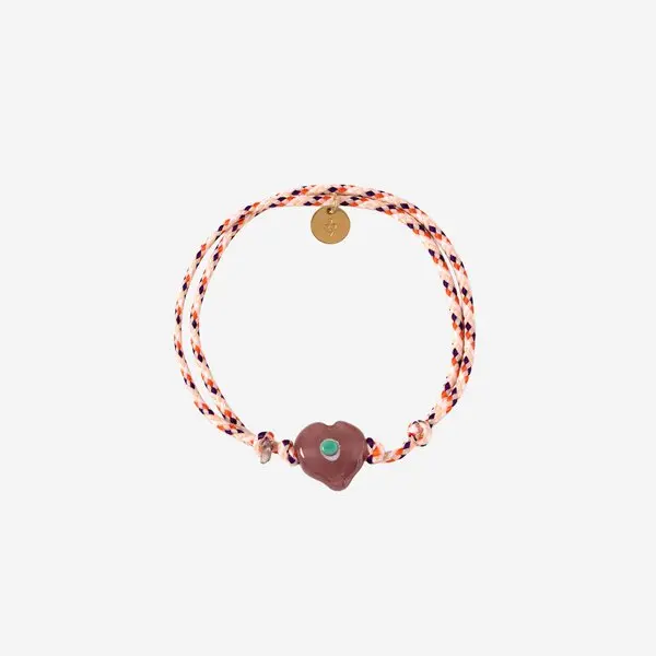 SORBET ISLAND Guardian Bracelet With Glass Bead - Red