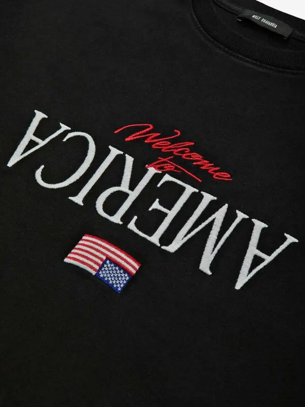 WILLY CHAVARRIA Cotton T Shirt With Front Embroidery