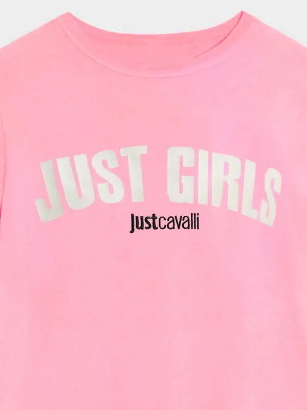 Just Cavalli Cotton T-shirt With Logo