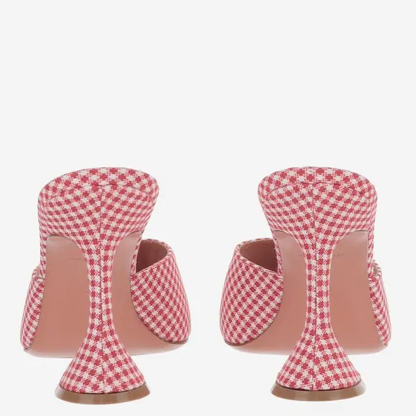 Amina Muaddi Lupita Gingham Mules