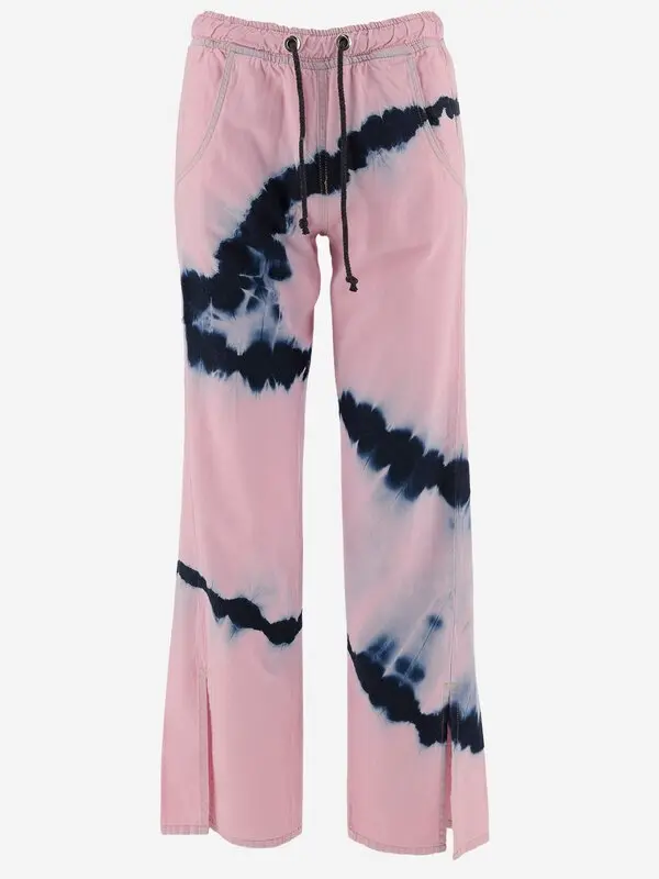 DON'T @ ME Cotton Jeans With Tie Dye Pattern