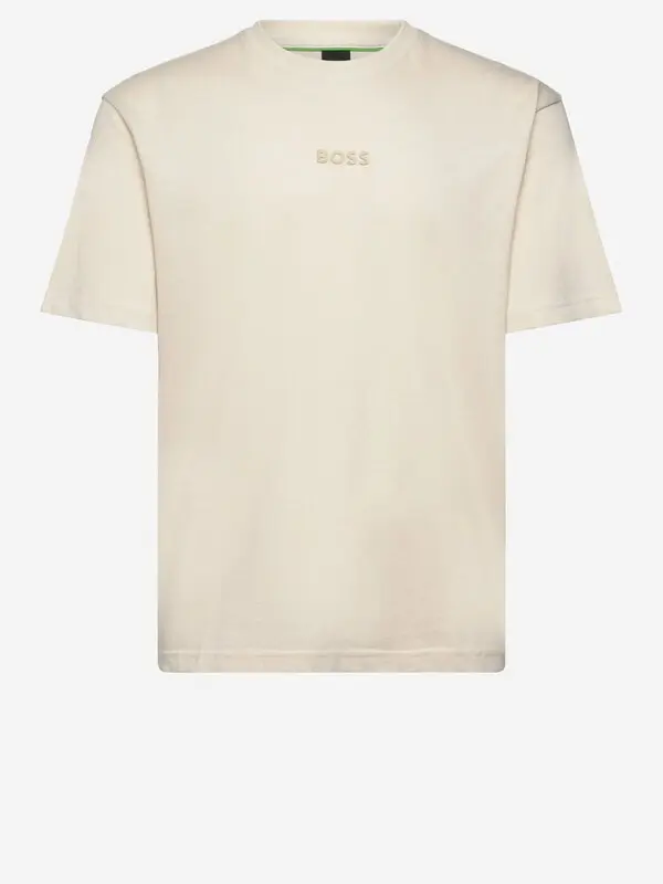 Hugo Boss Cotton T Shirt With Logo