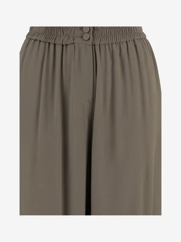 F.IT Acetate And Silk Wide Leg Trousers