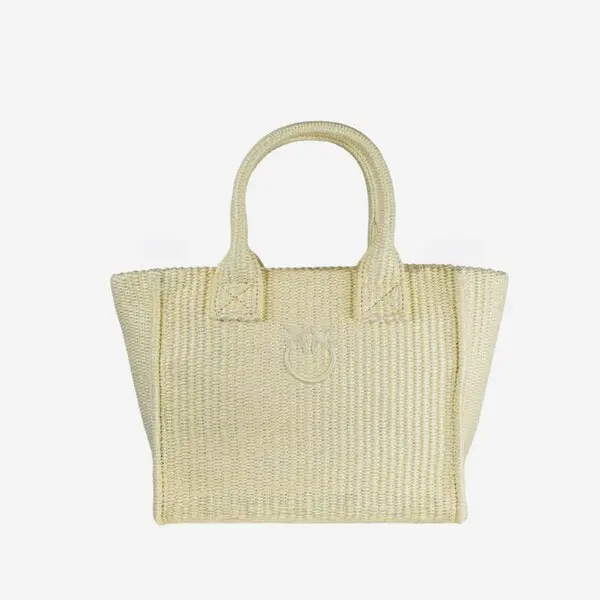 Pinko Raffia Shopping Bag