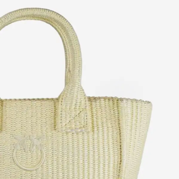 Pinko Raffia Shopping Bag