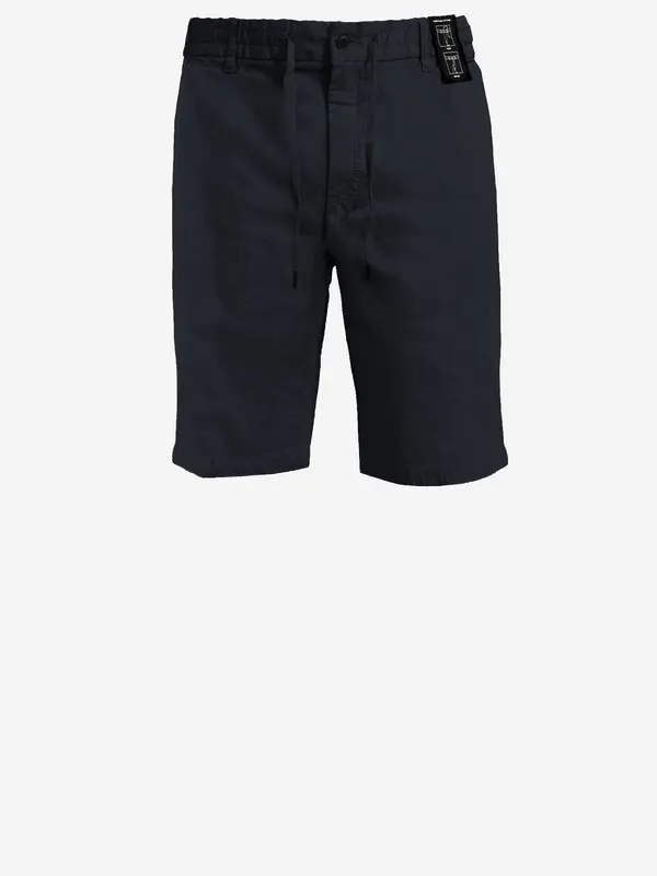 Hugo Boss Stretch Cotton Drawstring Waist Pants - Blue