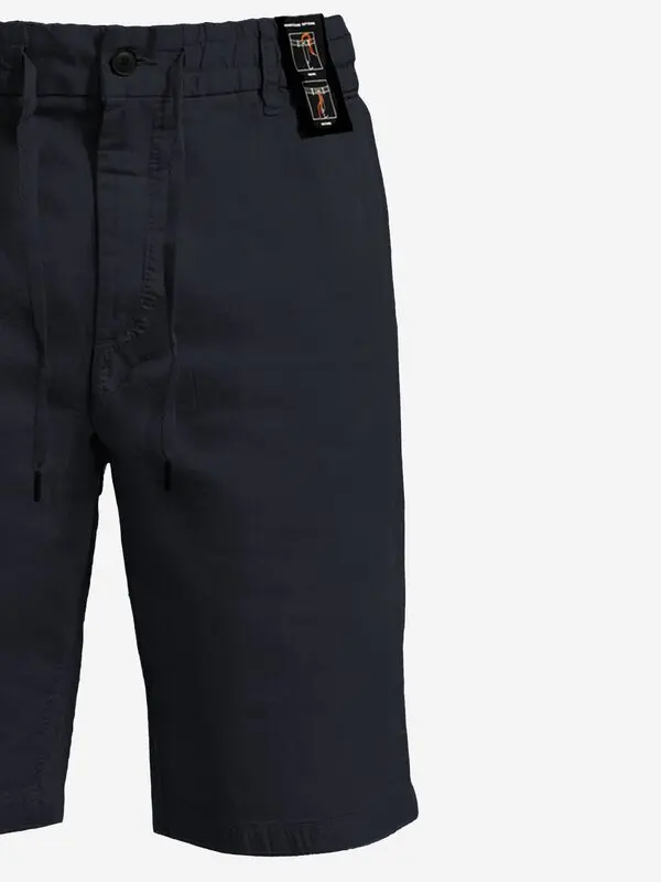 Hugo Boss Stretch Cotton Drawstring Waist Pants - Blue