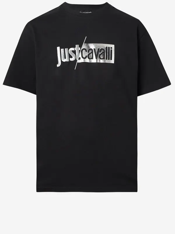 Just Cavalli Cotton T Shirt With Logo